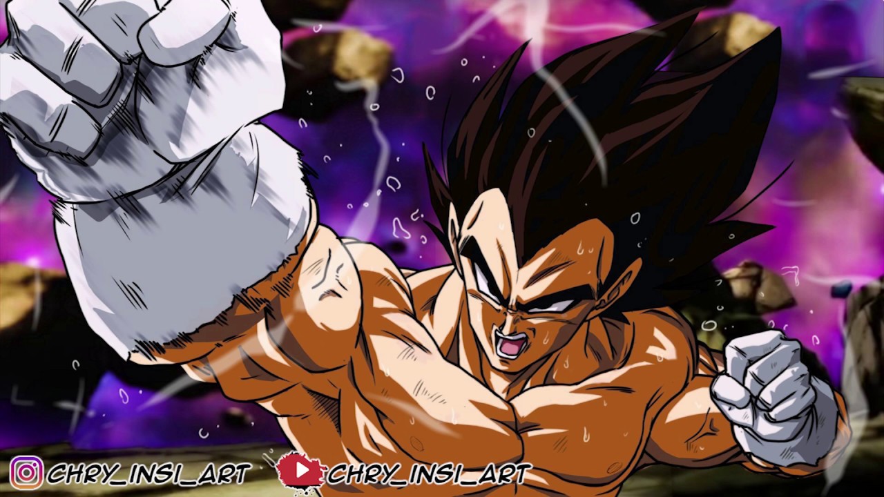 VEGETA || Speed Up Drawing || DragonBall Super - YouTube