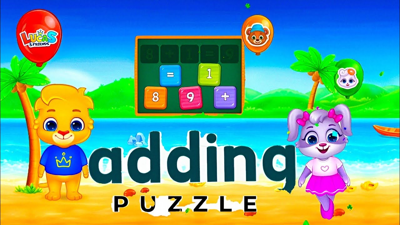 123 Math Kids- Adding Puzzles up to 10 with Lucas and Ruby | Rv ...