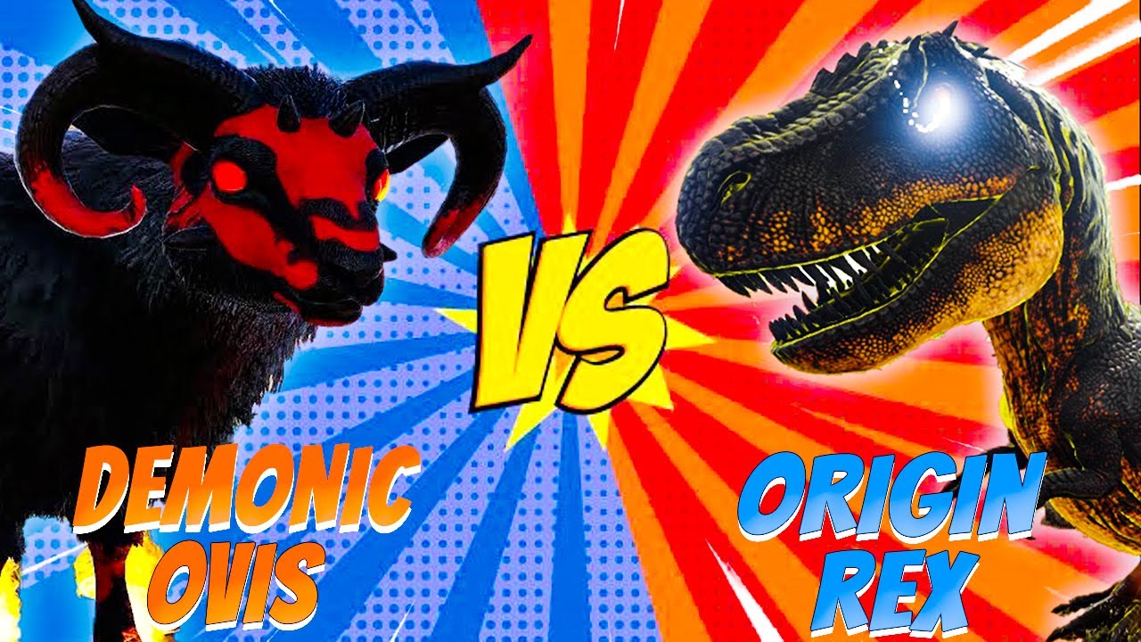 Ark Primal Fear | Demonic Ovis Vs Origin Rex... - YouTube