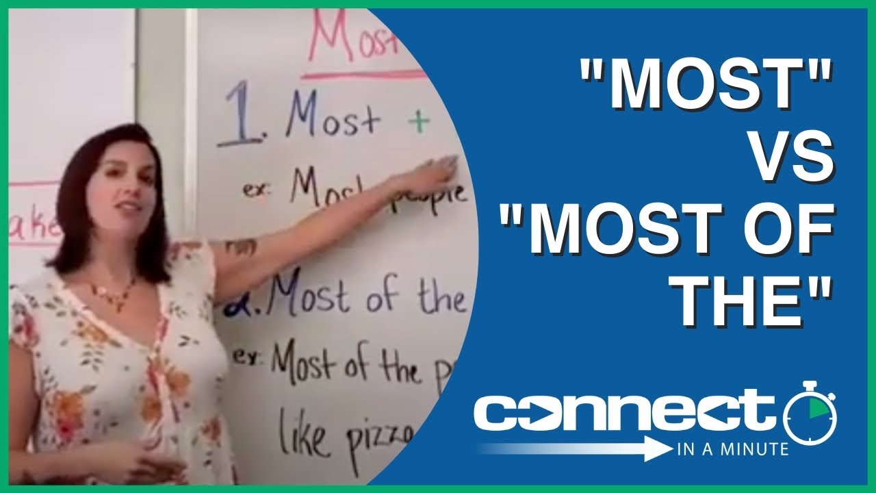 Should I use "Most..." or "Most of the..."? - YouTube