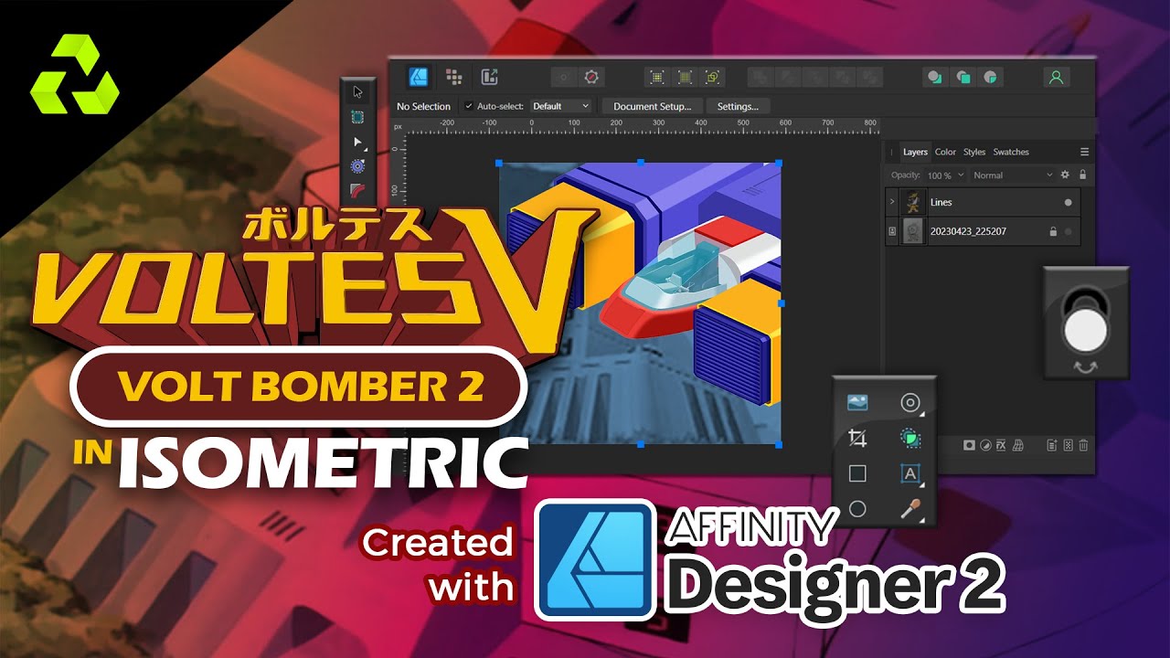 Volt Bomber 2 Isometric design in Affinity Designer 2 #voltesv | Allen ...