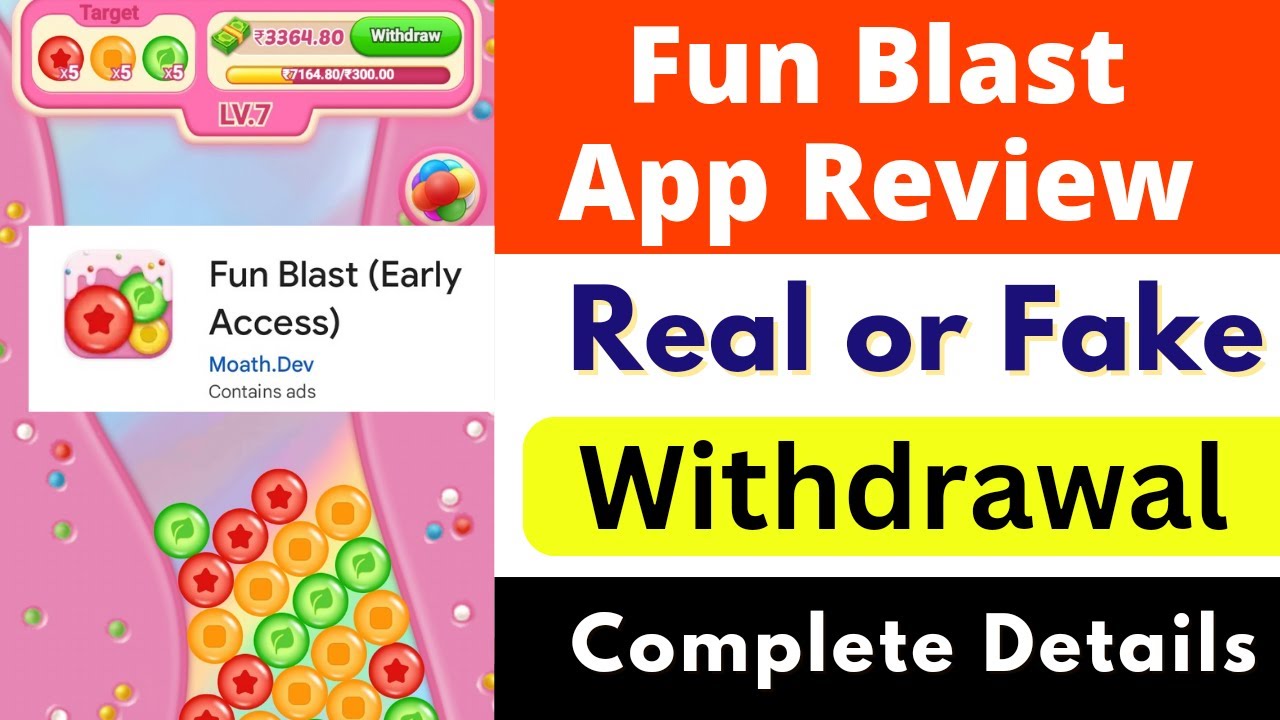 Fun Blast App Real or Fake | Fun Blast App Withdrawal | Fun Blast Game ...