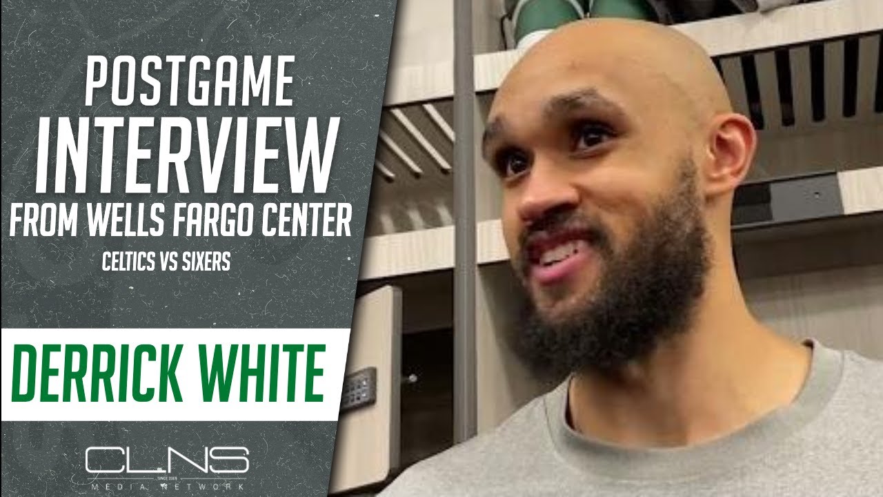 Derrick White on Celtics Shorthanded Win vs 76ers | Postgame Interview ...