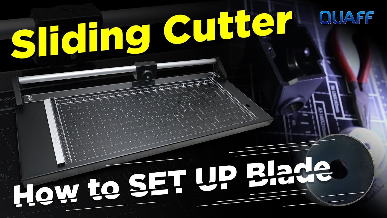 How to REPLACE / SET UP Blade for QUAFF Sliding Cutter - YouTube