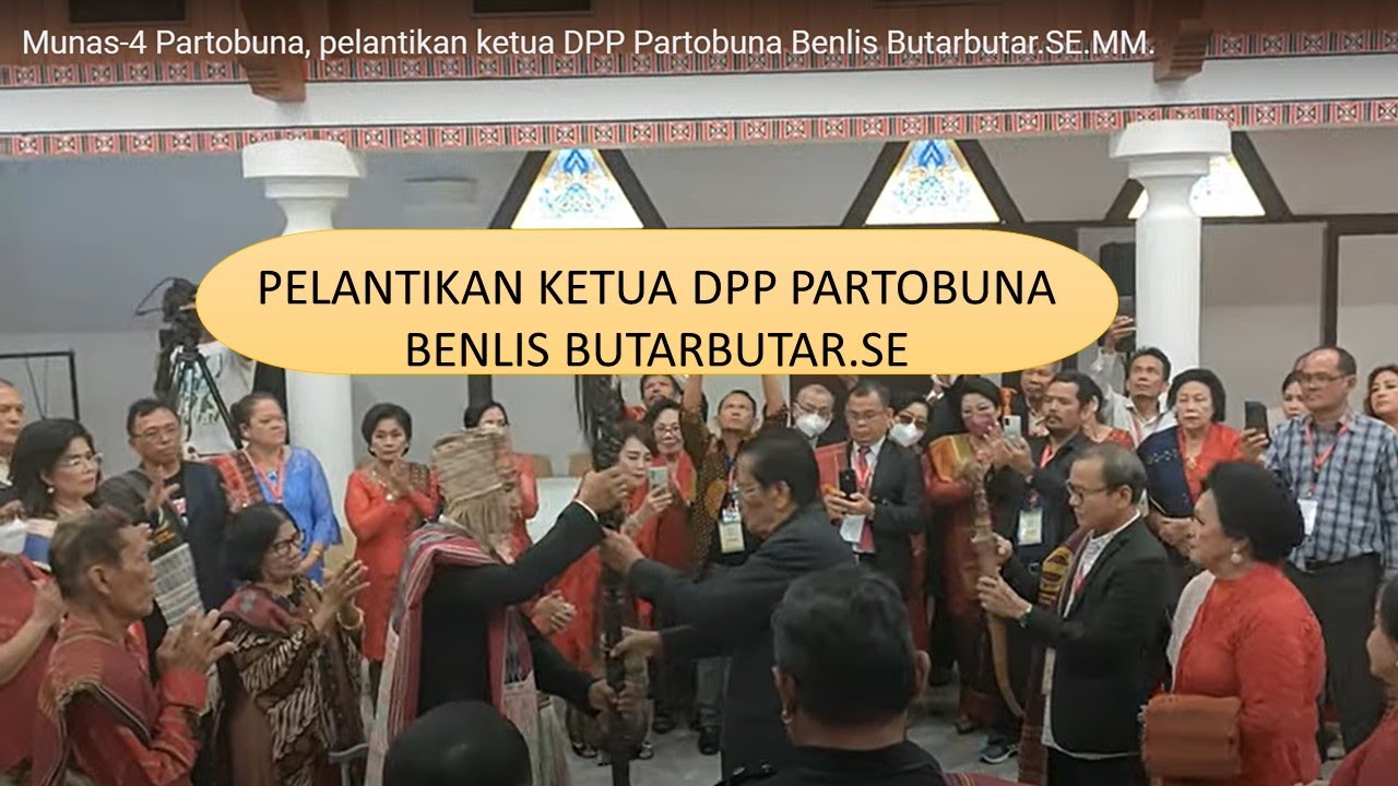 Pelantikan ketua DPP Partobuna Benlis Butarbutar.SE.Hotel Niagara ...