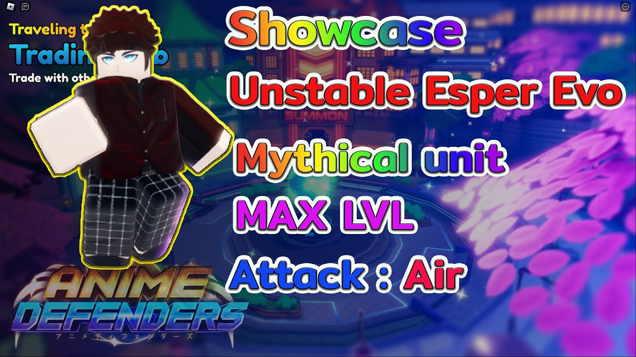 Showcase Esper (Evo) | Anime Defenders Codes | Roblox - YouTube