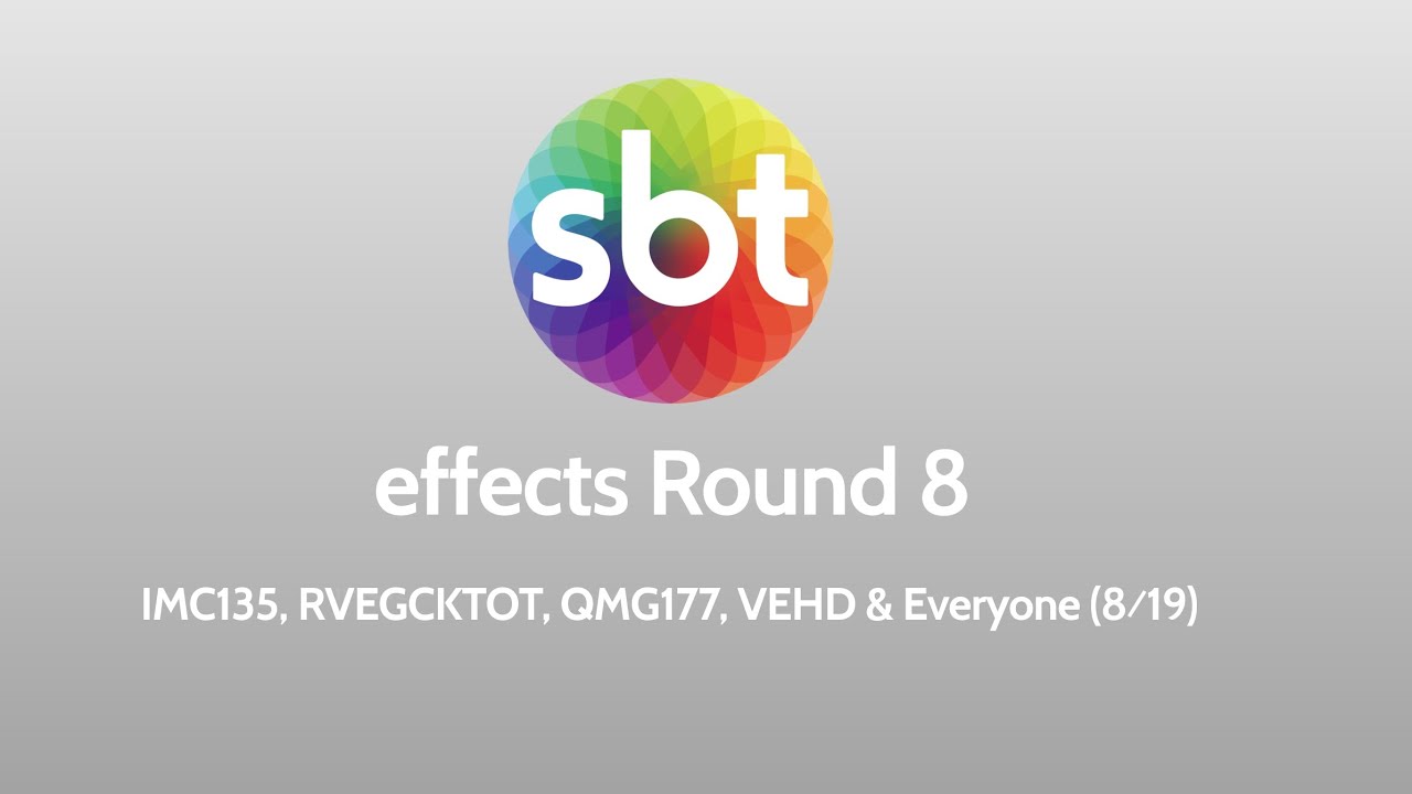 sbt compartilhe agosto 2012 Effects R8 Vs IMC135, RVEGCKTOT, QMG177 ...
