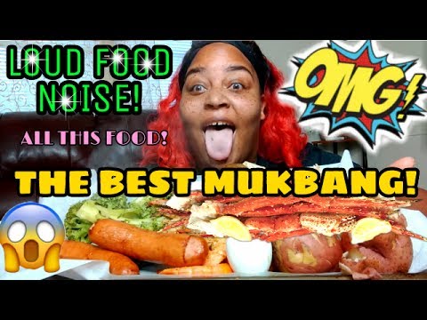 SEAFOOD BOIL #3• MESSY EATING•SMACKING•LOUD CRUNCHING AND SLURPING ...