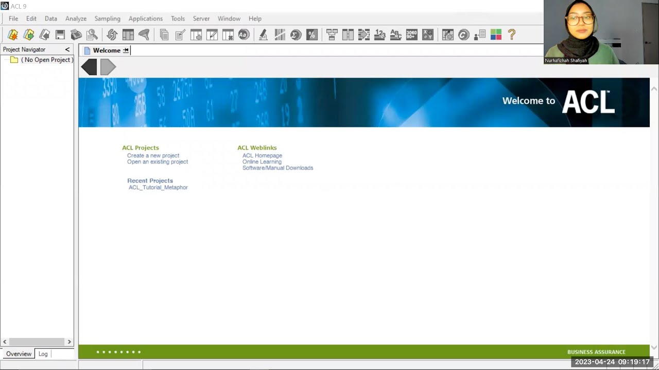 Nurhafizhah Shafiyah | Pengauditan Sistem Informasi | ACL in Practice Chapter 3: Set Up Your ...