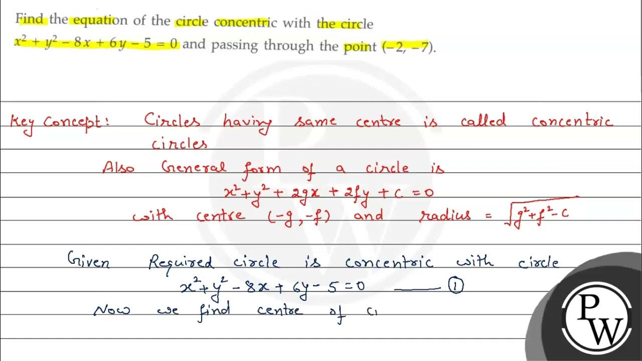 find-the-equation-of-the-circle-concentric-with-the-circle-x-2-y