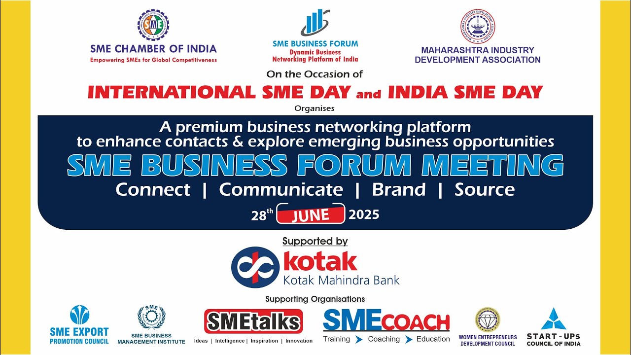 SME Business Forum Meeting | 28TH JUNE 2025 | Celebrating International ...