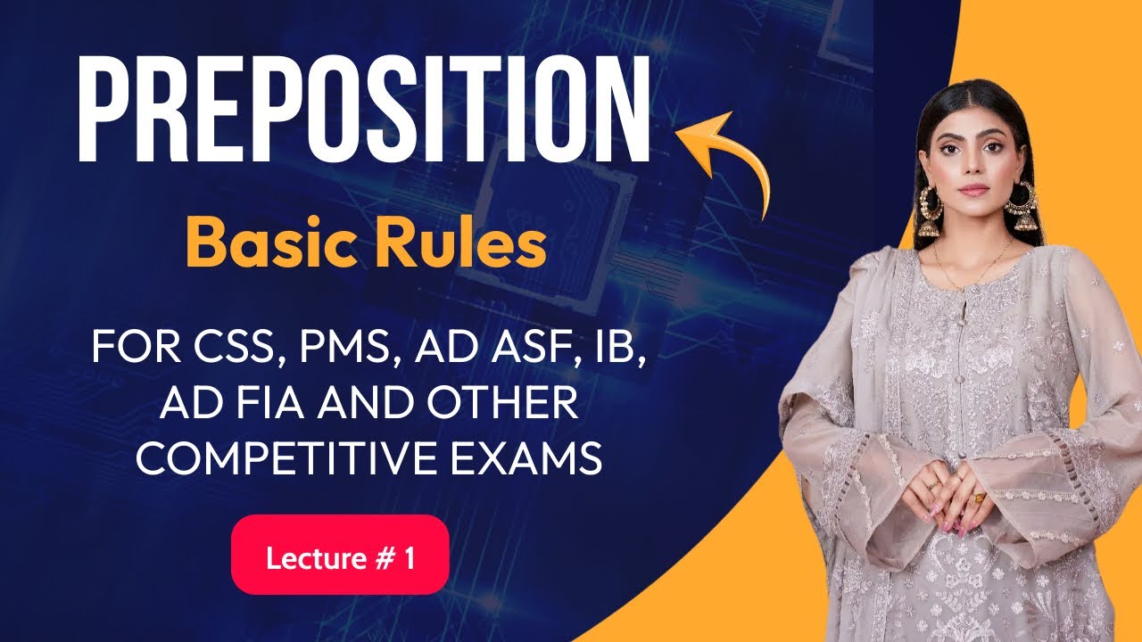 Preposition in English Grammar || Preposition Basic Rules & Best trick in Urdu for CSS, PMS, AD ...