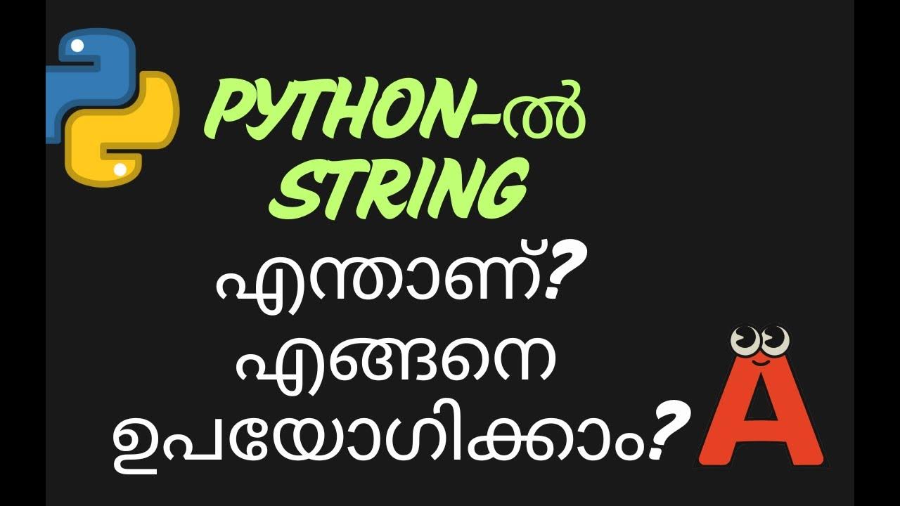 Python String Data Type - YouTube