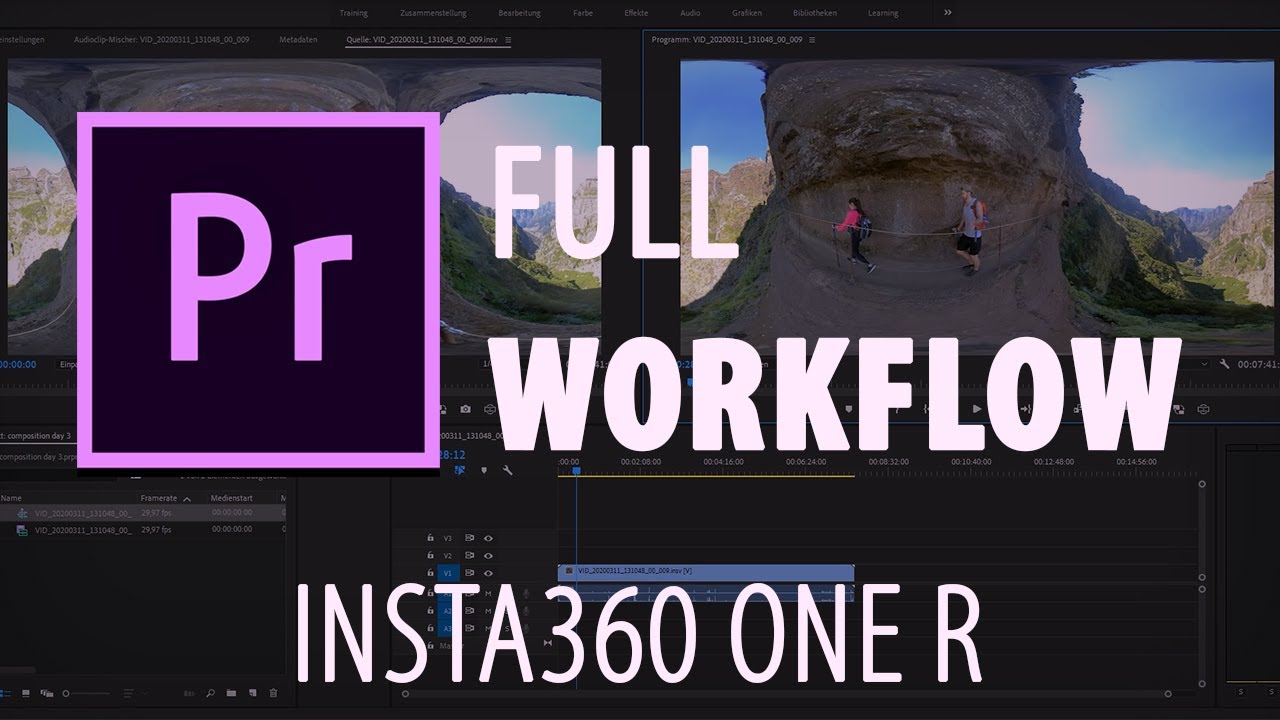 Complete Adobe Premiere Pro Workflow for Insta360 One R - YouTube
