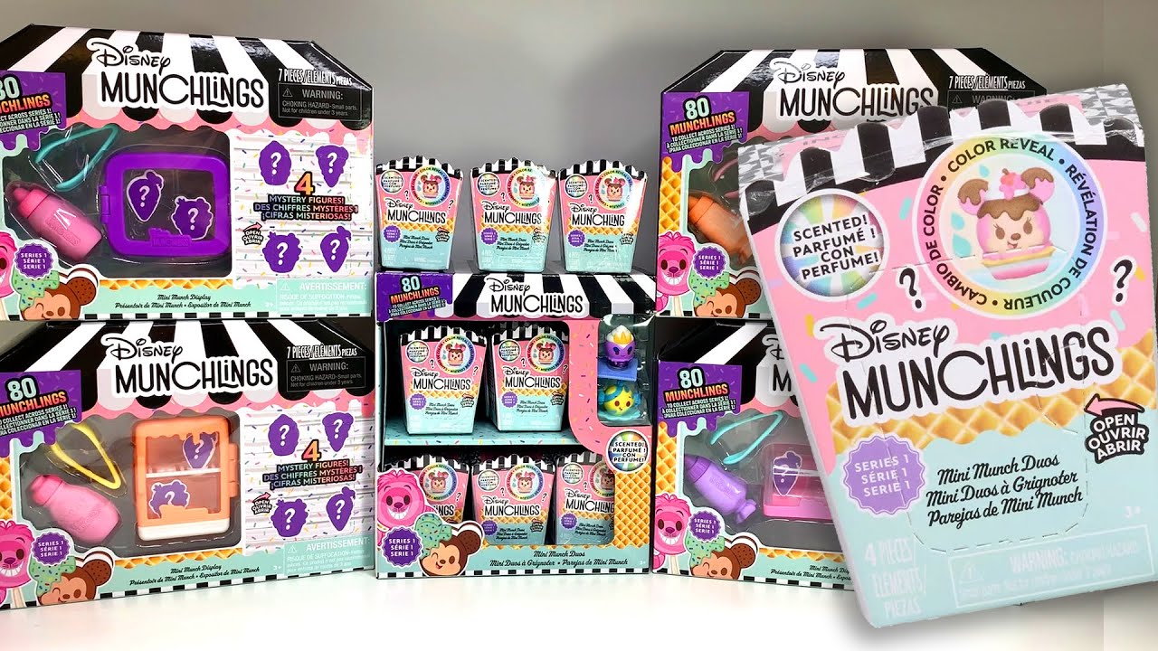 NEW! Disney Munchlings Mini Munch FULL CASE plus 4 sets! - YouTube