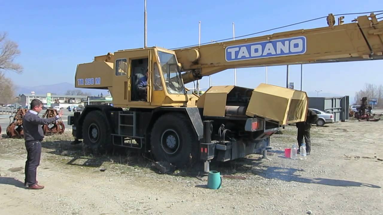 Tadano TR250 M working - YouTube