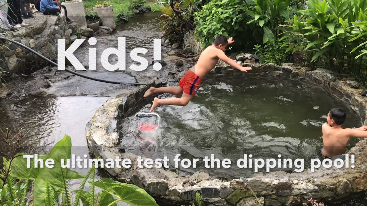 The ultimate test for our dipping pool ! Kids - YouTube