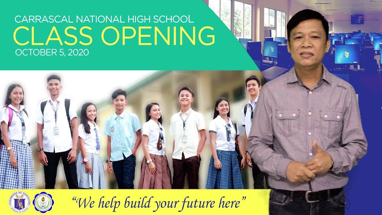Carrascal National High School - Class Opening SY 2020-2021 - YouTube