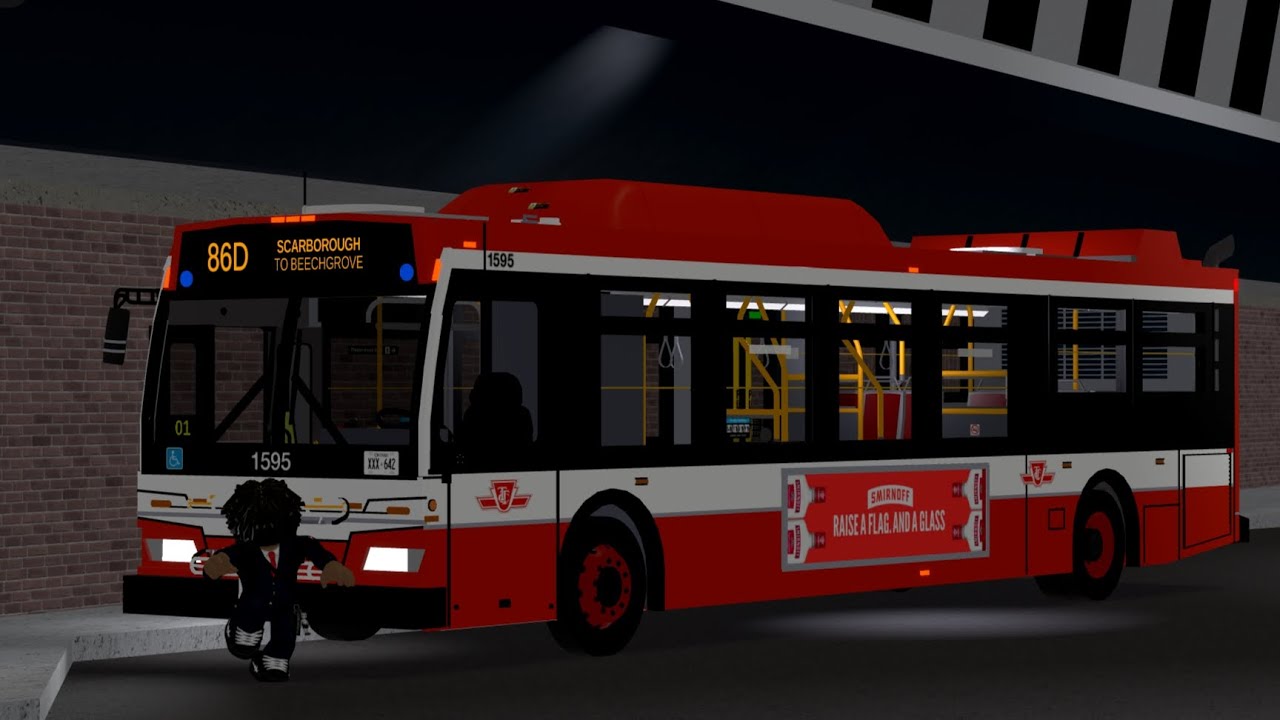 (Roblox) Toronto Transit Commission 1595 86 Scarborough - YouTube