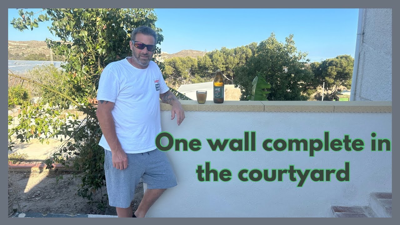 #113… Courtyard Creations 4… walls, leaks and going - YouTube