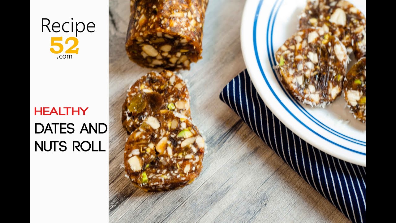 Dates roll recipe by Recipe52 | Date barfi - YouTube