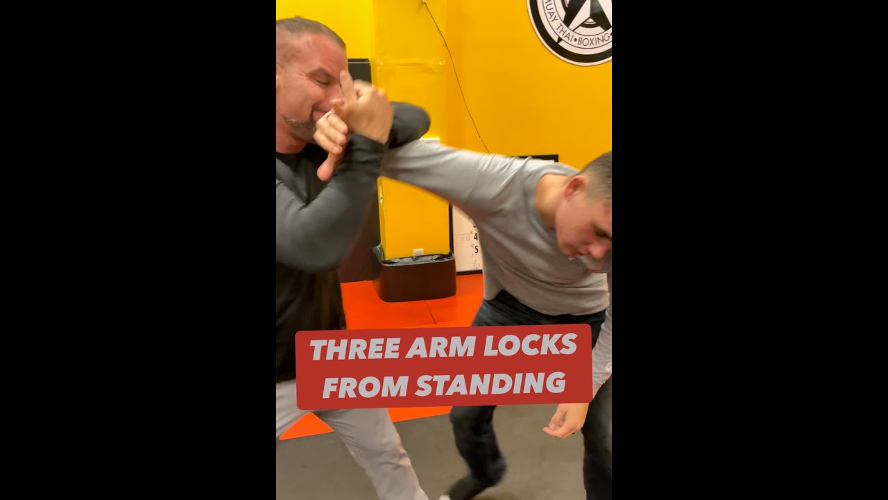 Three arm locks from standing - YouTube