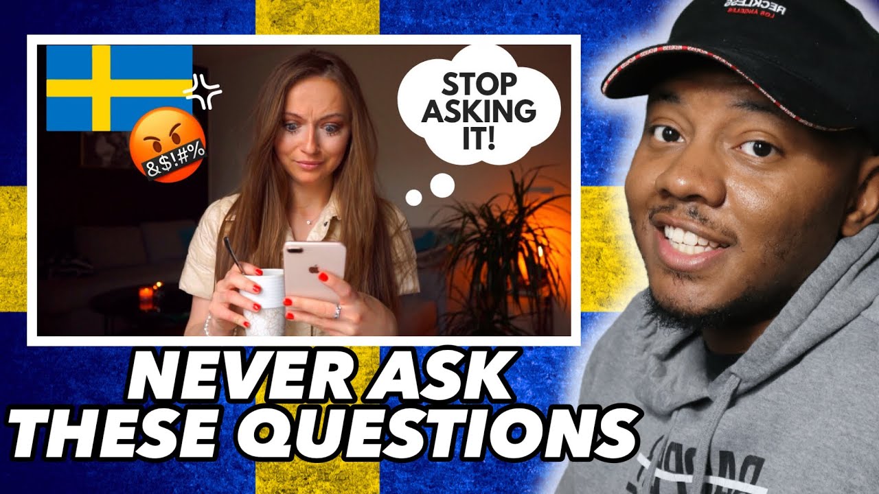 AMERICAN REACTS To Questions to NEVER ASK a SWEDISH person! - YouTube