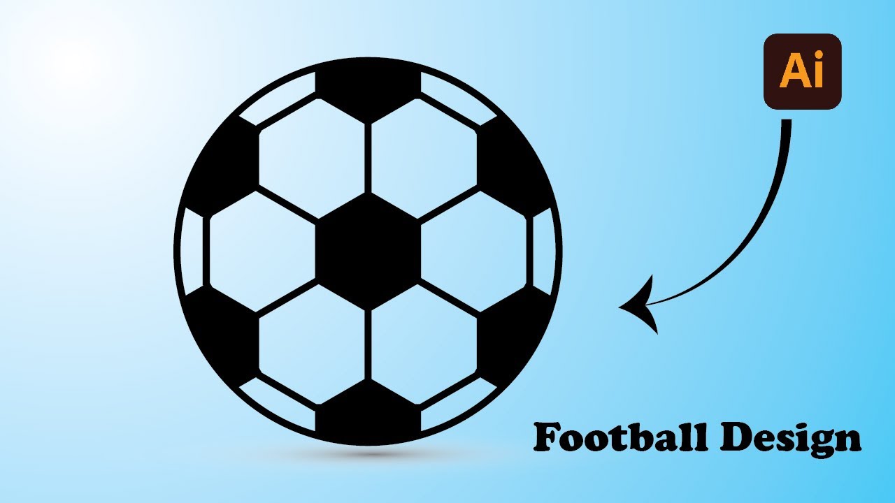 How to make football in adobe illustrator? football logo design ...