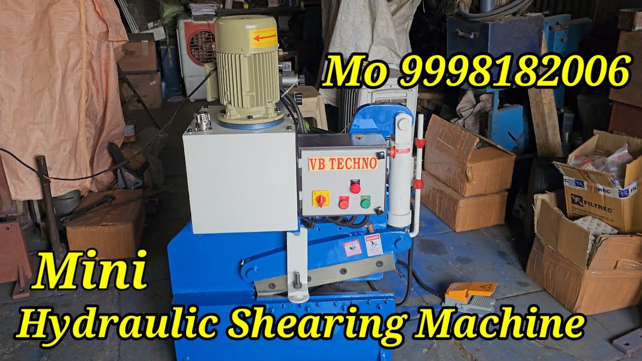 Fully Automatic Mini Hydraulic Shearing Machine - YouTube