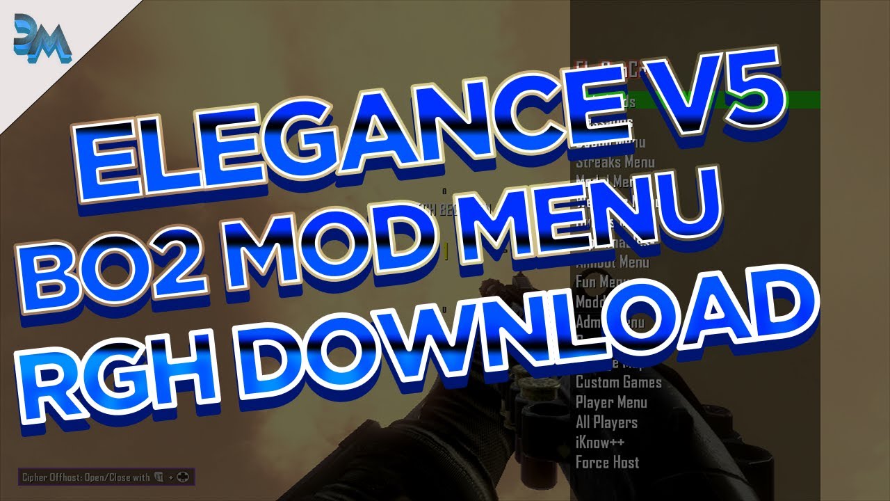 ELeGanCe v5 Mod Menu | Black Ops 2 | [RGH] | Free Download - YouTube