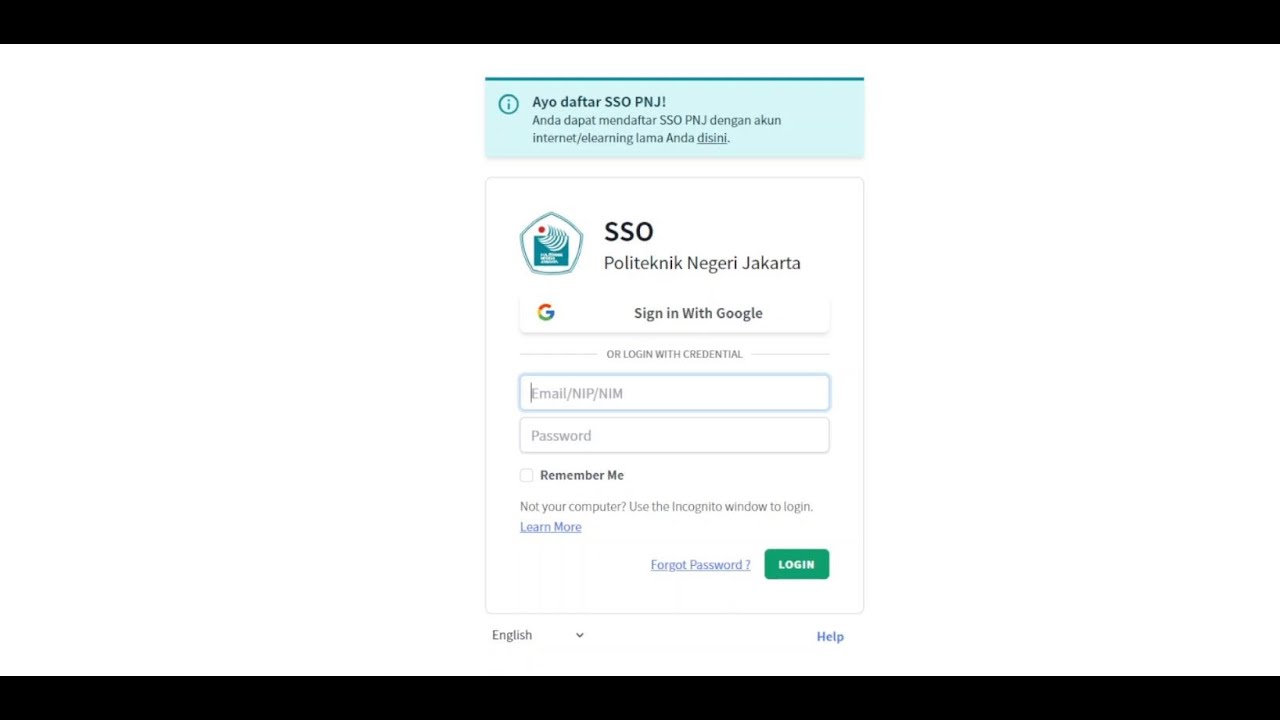 Tutorial Daftar Akun Single Sign-On - YouTube