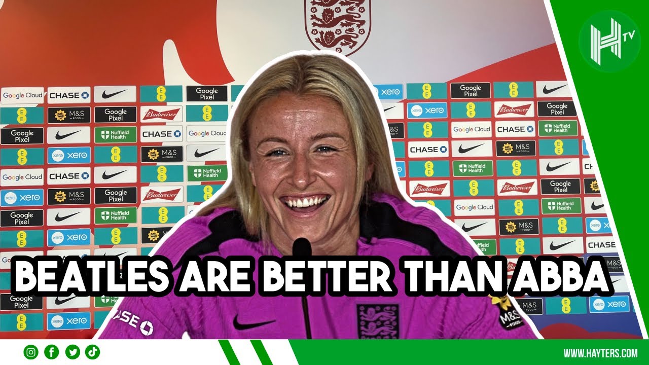 Beatles are BETTER than ABBA 😱 | Leah Williamson | EURO 2025 - YouTube