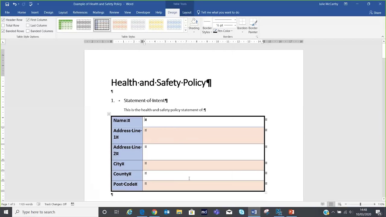 Table Styles In Word Webinar YouTube Table Styles In Word Webinar YouTube