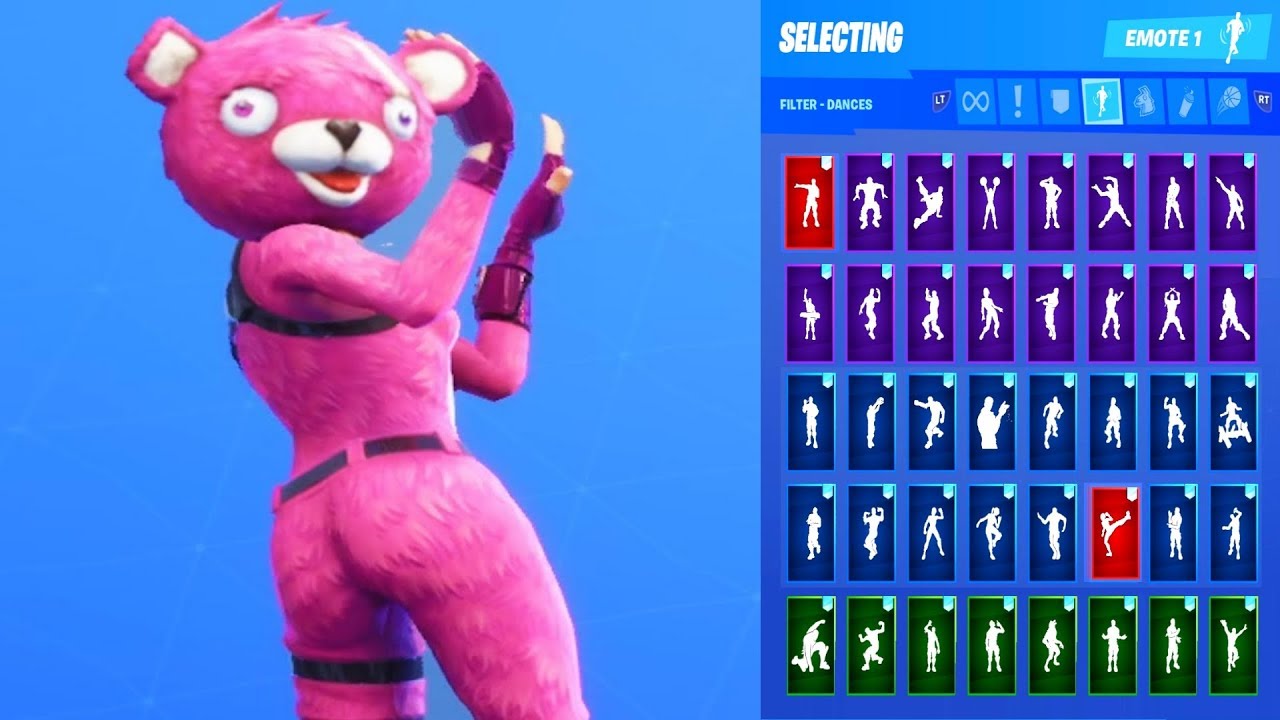 🔥 Update Fortnite Cuddle Team Leader Skin Showcase With All Dances