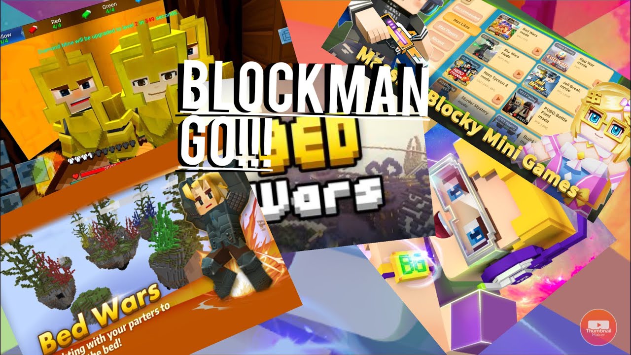 Playing bed wars in blockman go! - YouTube