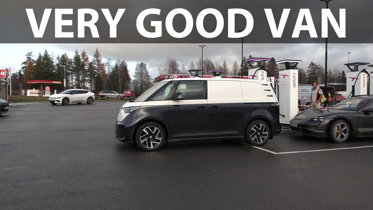 VW ID Buzz Cargo range test with trailer part 1 - YouTube