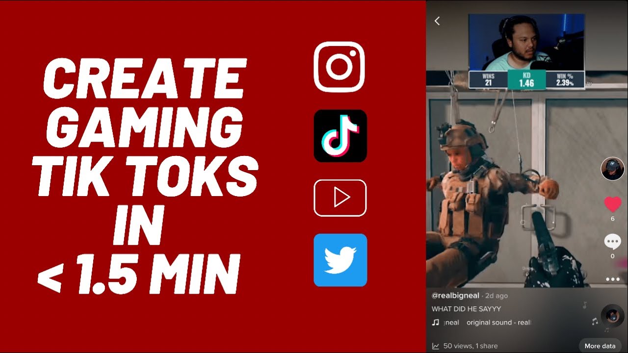 FASTEST & BEST WAY TO EDIT GAMING TIK TOKS || IG REELS || YT SHORTS etc ...