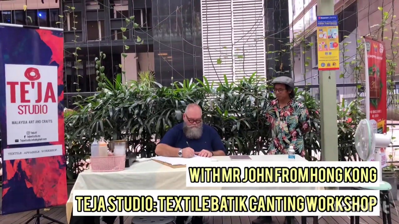 Batik Workshop experience in Kuala Lumpur Mr John with Teja Studio ...
