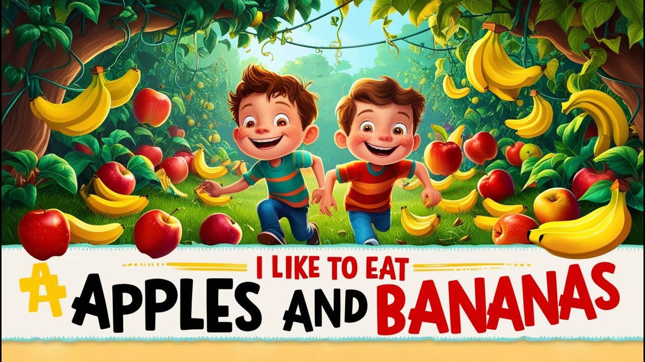 I Like To Eat Apples And Bananas | Wiggle World - YouTube