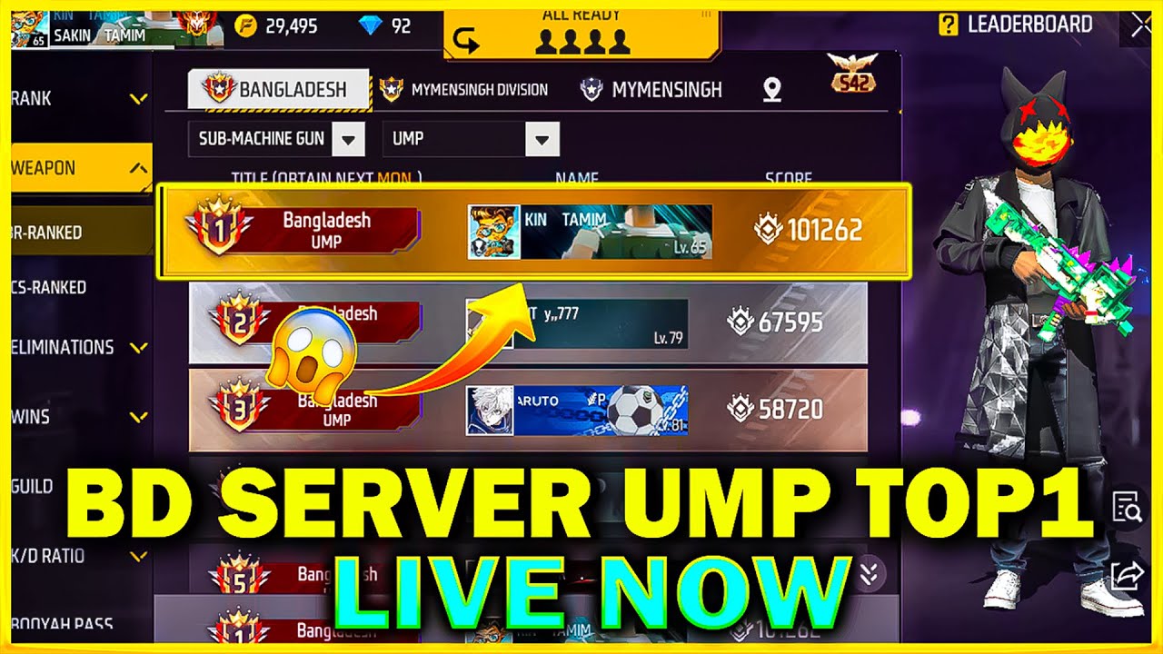 UMP TOP1 (SAKIN TAMIM) IS LIVE NOW!!😱😘 - YouTube