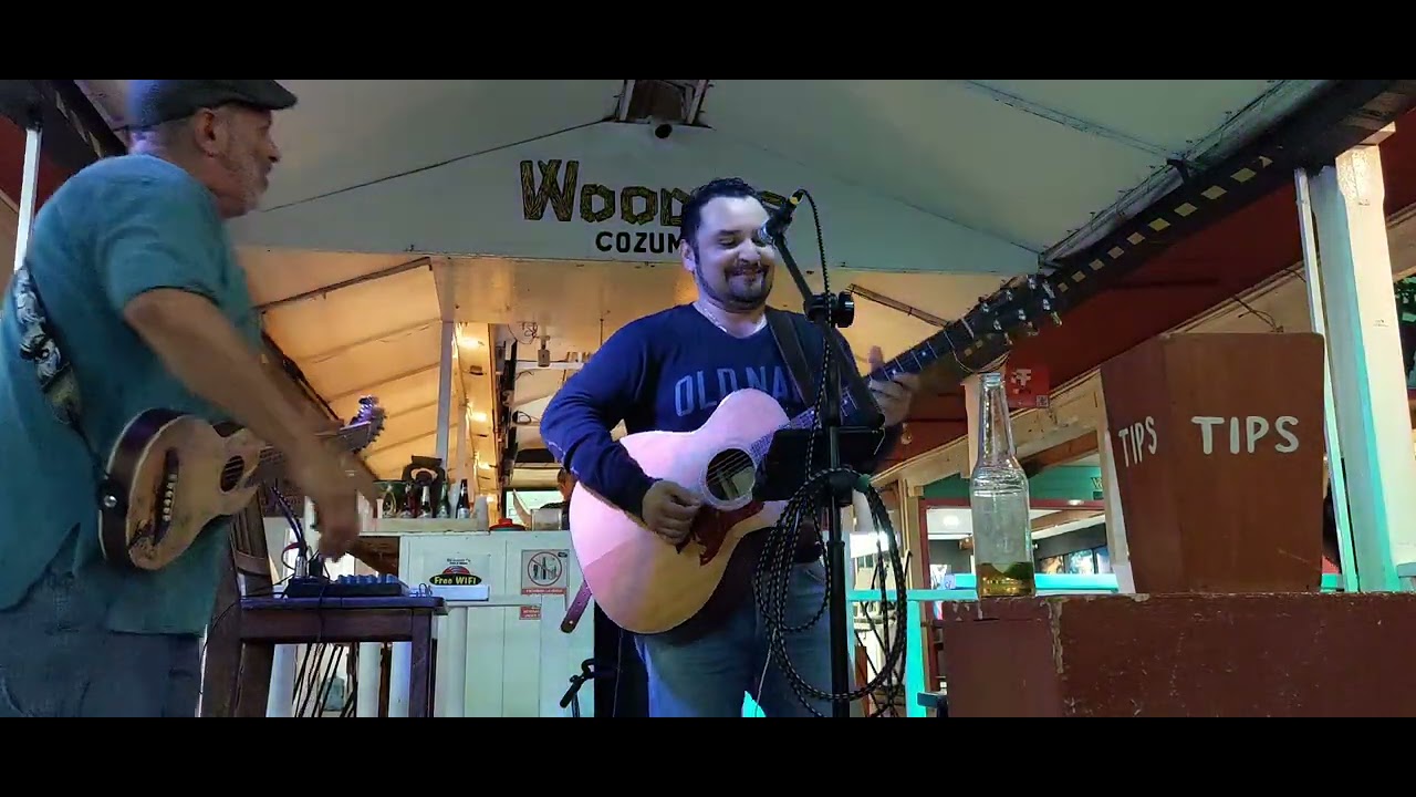 Dan Vesely sitting in with Gerrardo at Woody's Cozumel Mexico - YouTube
