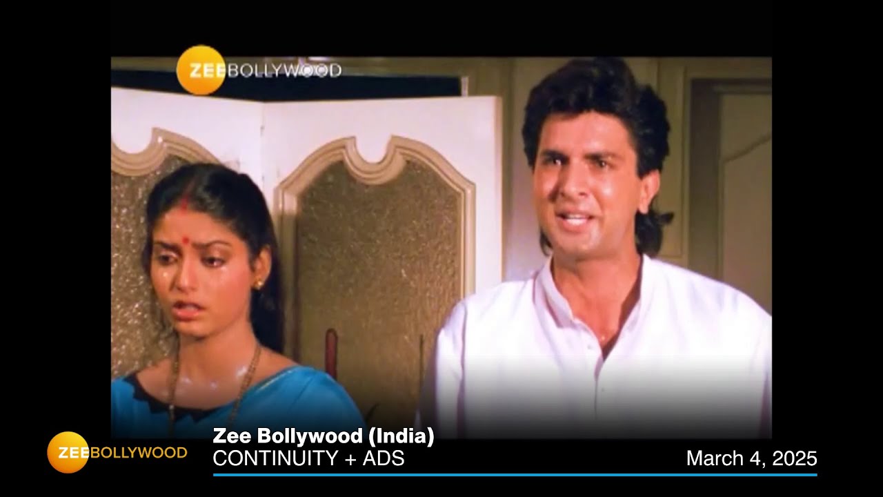 Zee Bollywood (India) continuity + ads | March 4, 2025 - YouTube