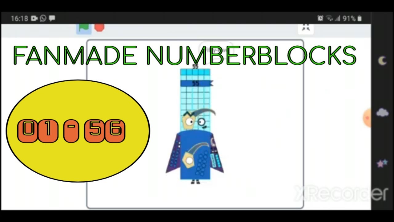 My Fanmade Numberblock Octodecimal Part 1 (number 01 - 56) - YouTube