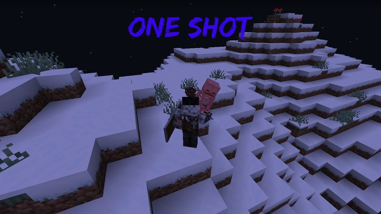 Minecraft challenge: Everything is one shot - YouTube