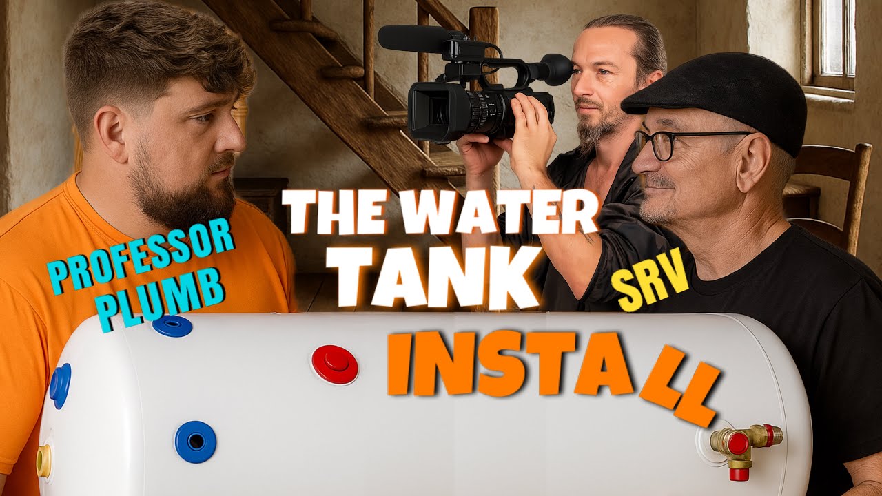 HORIZONTAL HOT WATER TANK install with @professorplumb - YouTube