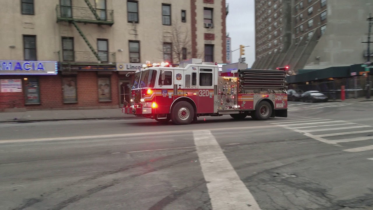 FDNY Engine 320 Acting 71 Responding On 161 In The Bronx, New York ...