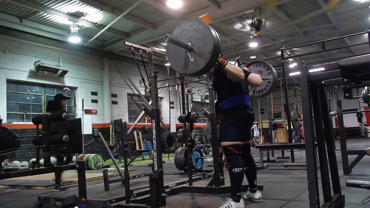 Comp. Squat 315 x 5 (Set 3) - YouTube