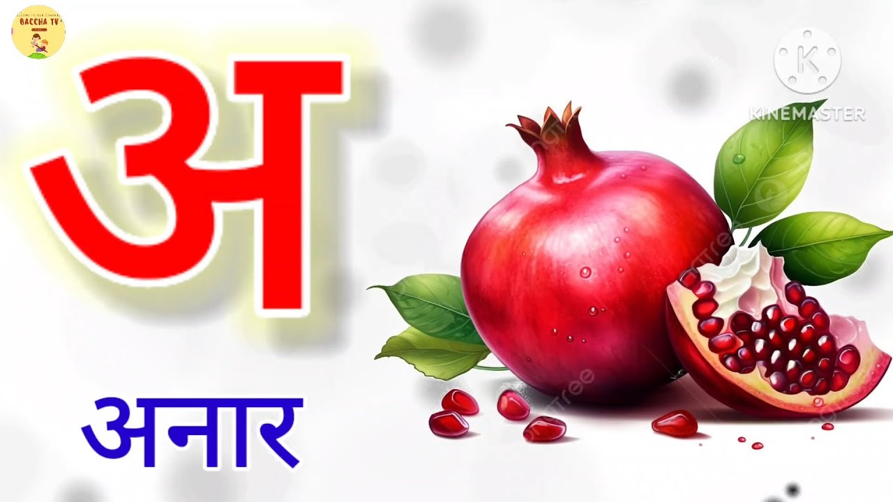 अ आ इ | a aa e ee | A se anar | अ से अनार | Anar aam imli | हिंदी ...