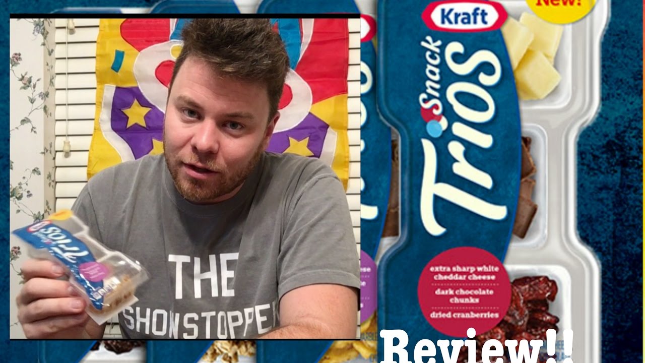 KRAFT SNACK TRIO FOOD REVIEW/ BANANA CHIPS DARK CHOCOLATE COLBY CHEESE ...
