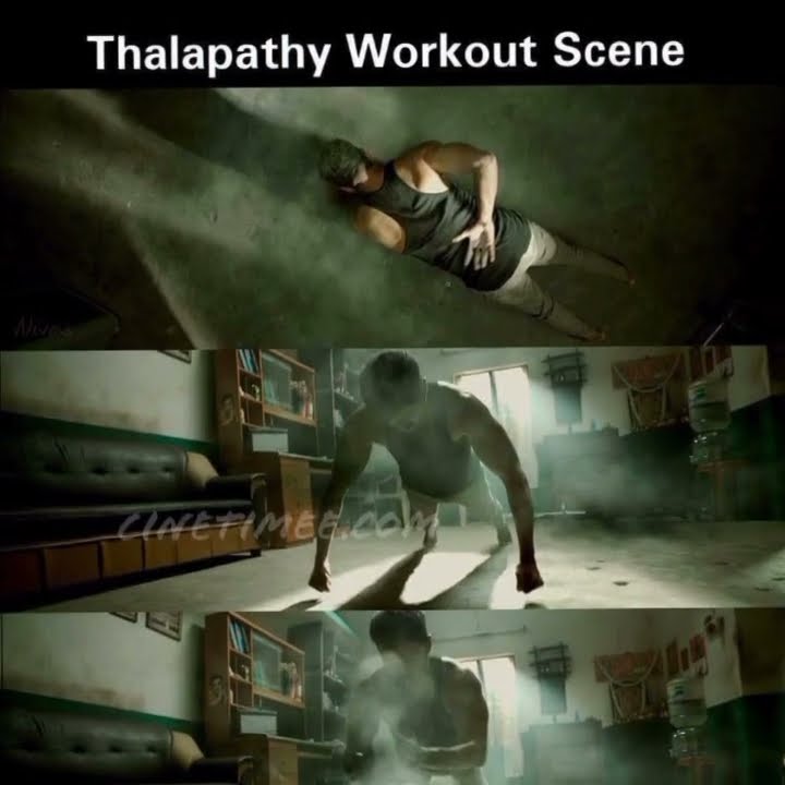 Thalapathy Vijay Status | Work Out Scene - YouTube
